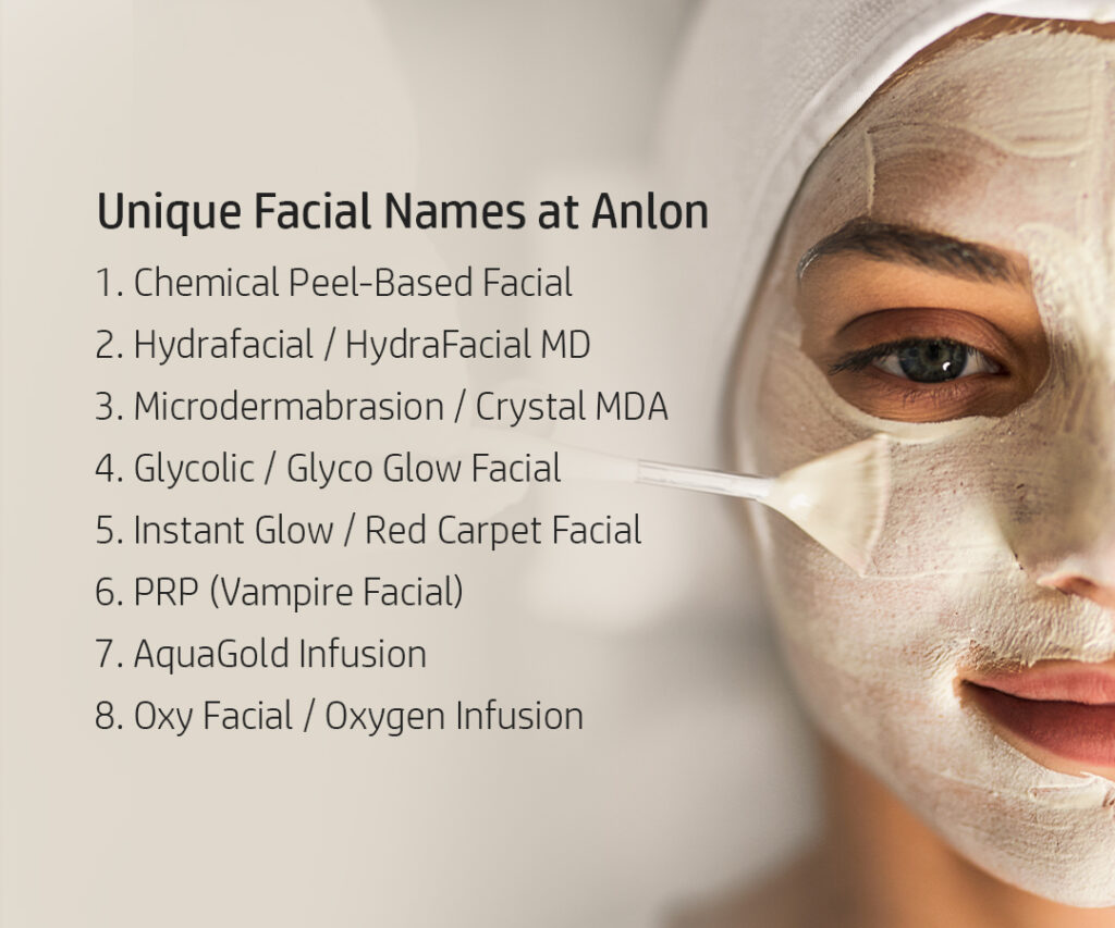 Unique Facial Names You’ll Only Find at Anlon Art Salon, Chennai